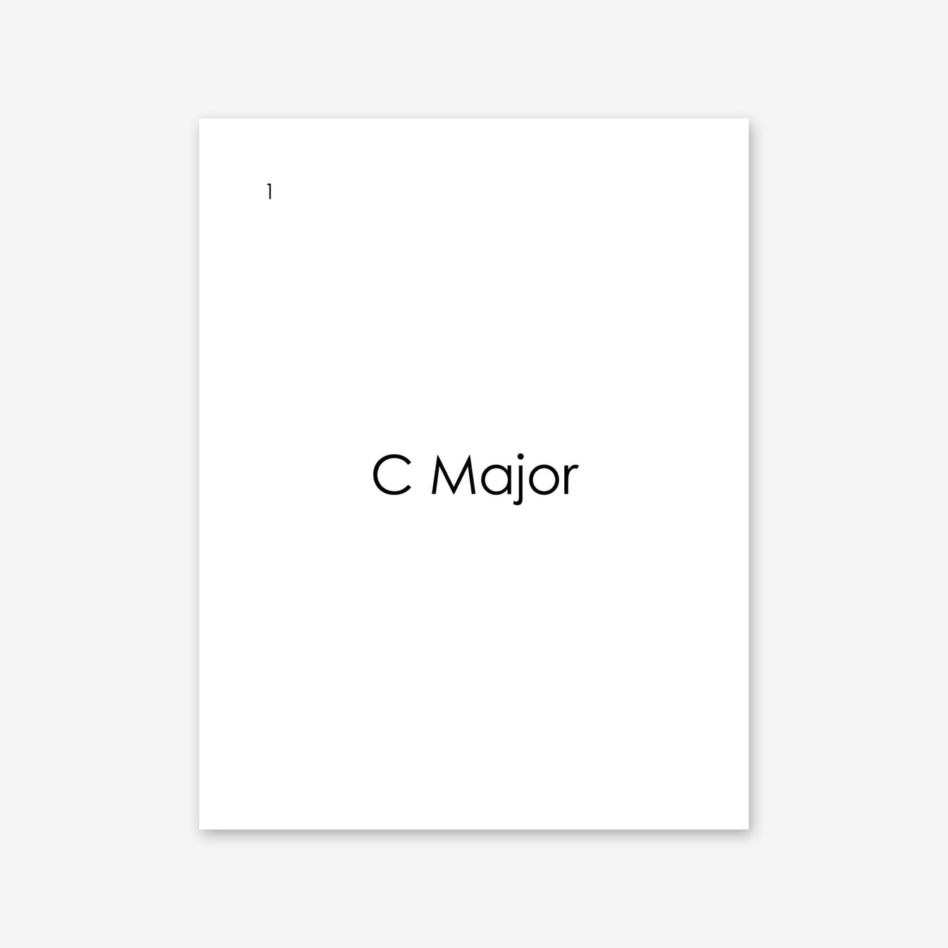 Major Triad Cards – Piano Safari