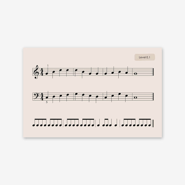 Sight Reading & Rhythm Card Pack – Piano Safari